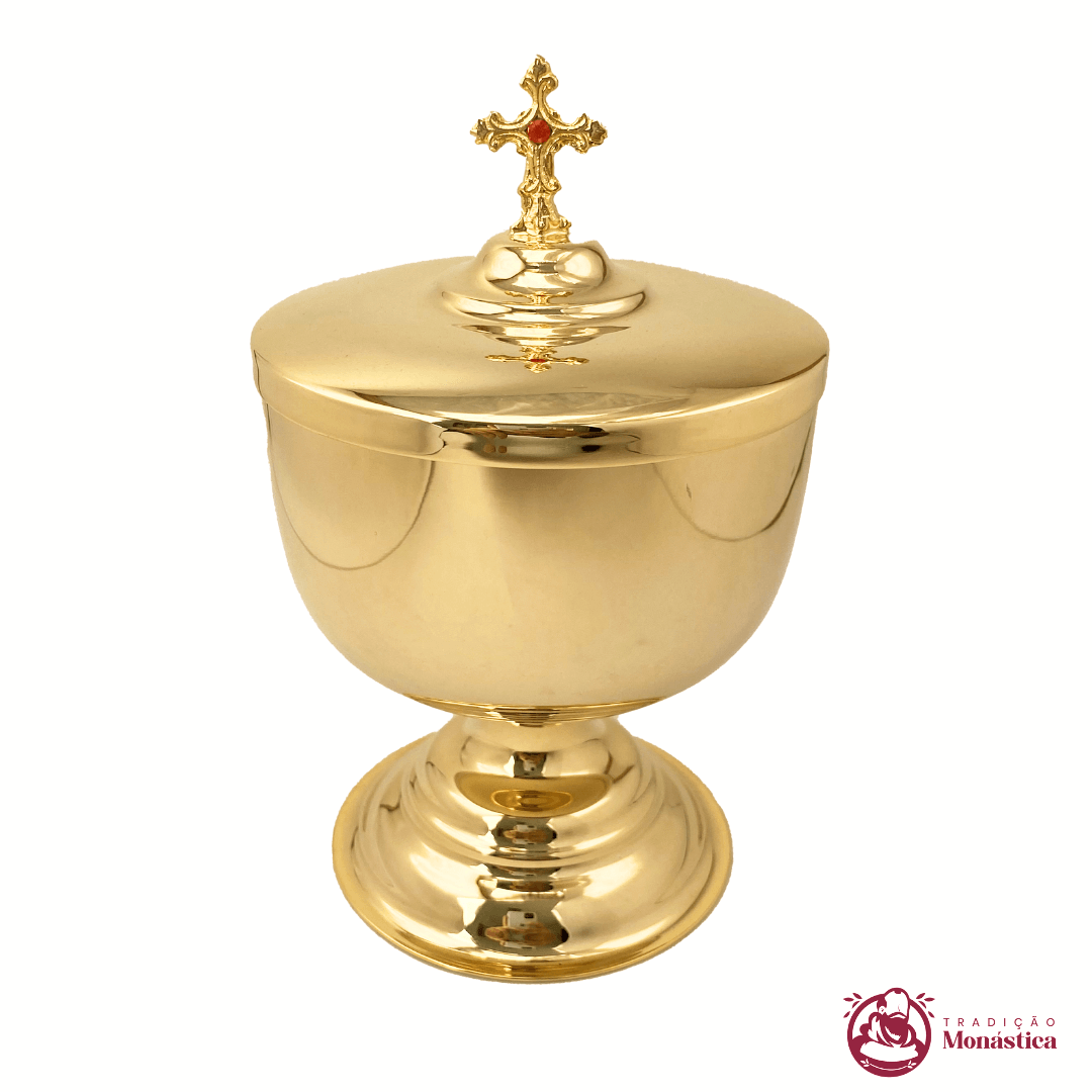 Ambula de Distribuição com Tampa Ouro - Tradição Monástica